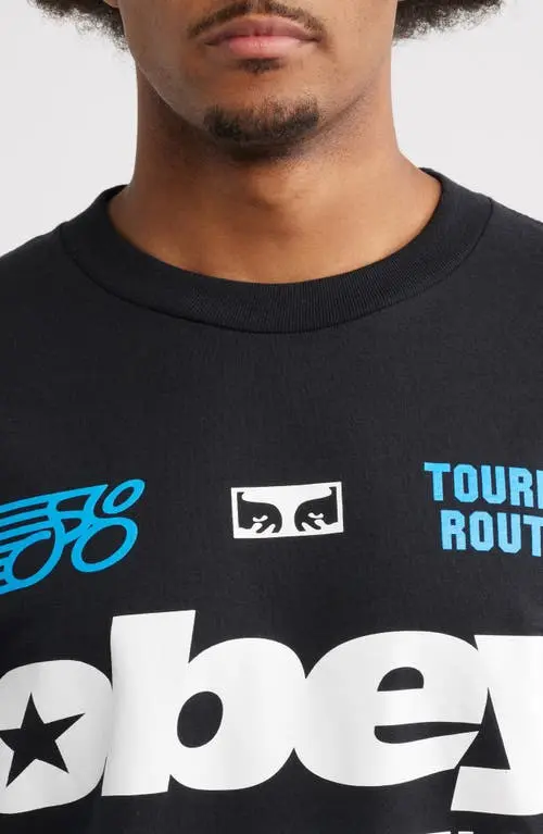 Obey Competition Graphic Long Sleeve T-shirt