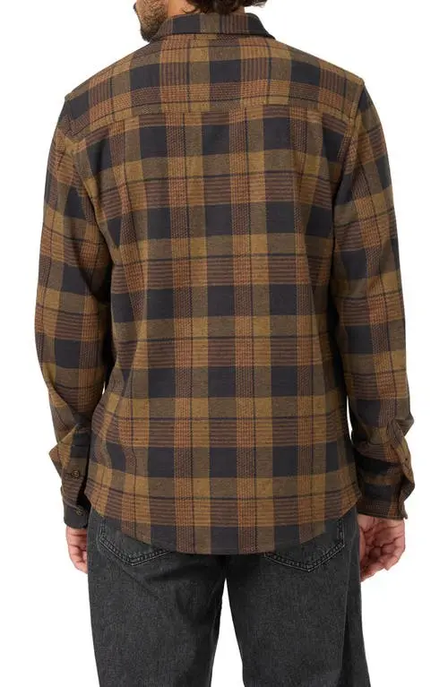 O'Neill Sutton Plaid Stretch Flannel Button-up Shirt