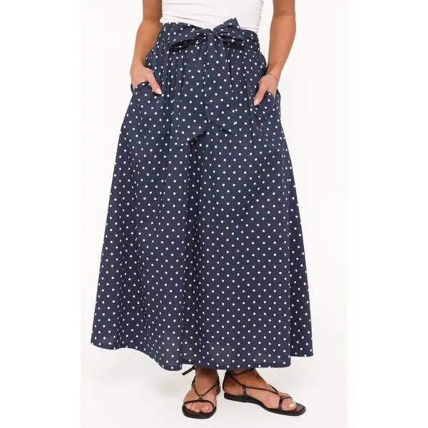 PETAL & PUP Paula Polka Dot Maxi Skirt