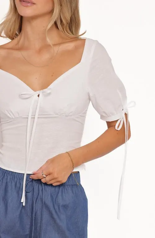 PETAL & PUP Eithne Sweetheart Neck Top