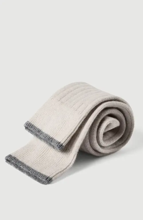 Brunello Cucinelli Cashmere Rib Knit Socks - Sand