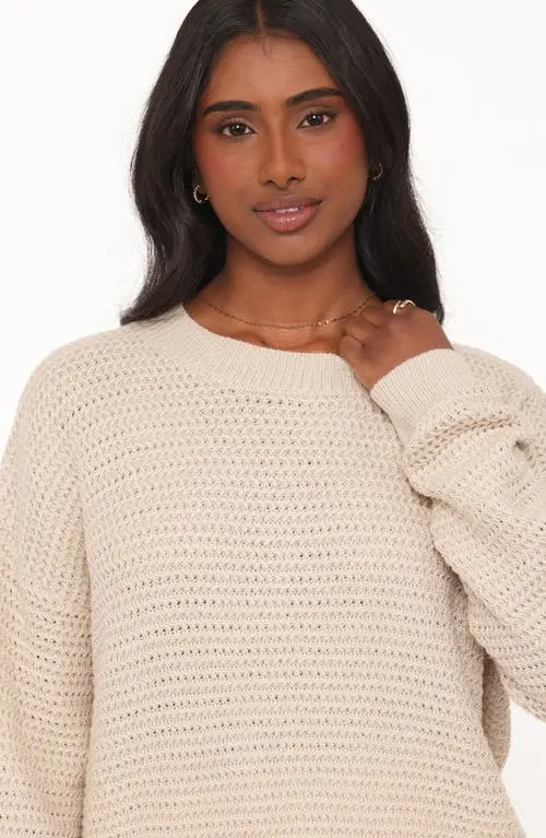 PETAL & PUP Melane Open Stitch Sweater