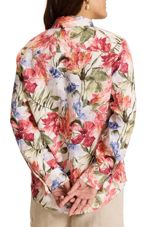 Tommy Bahama Coastalina Island Bloom Relaxed Linen Shirt