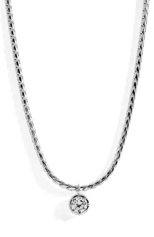Lili Claspe Bruna Cubic Zirconia Pendant Necklace - Silver