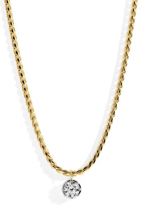 Lili Claspe Bruna Cubic Zirconia Pendant Necklace - Two Tone