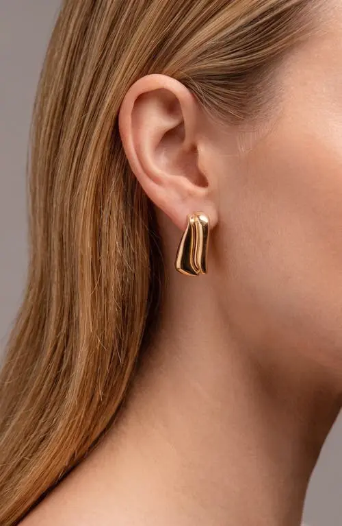 YOJ Fala Wave Maxi Hoop Earrings