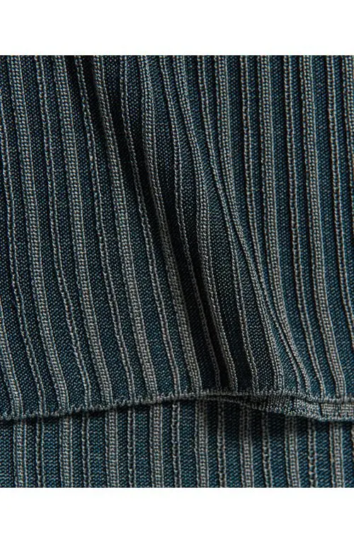 Mango Ribbed Flare Leg Pants