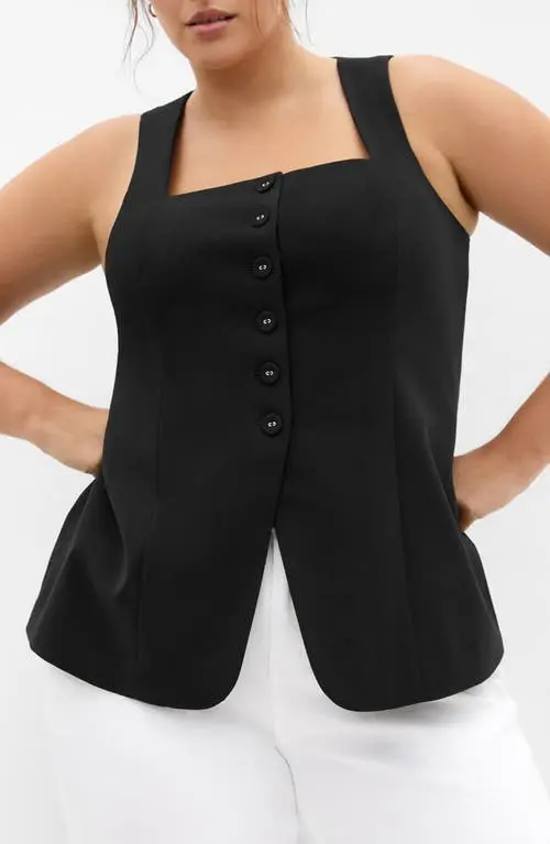 City Chic Jaz Peplum Vest