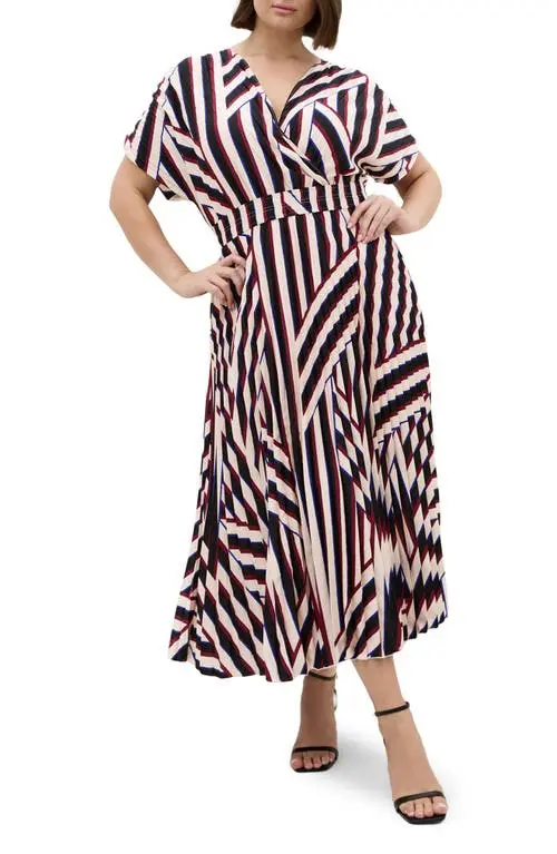 City Chic Eloisa Stripe Maxi Dress