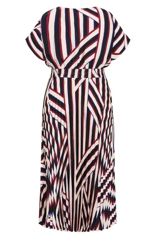 City Chic Eloisa Stripe Maxi Dress