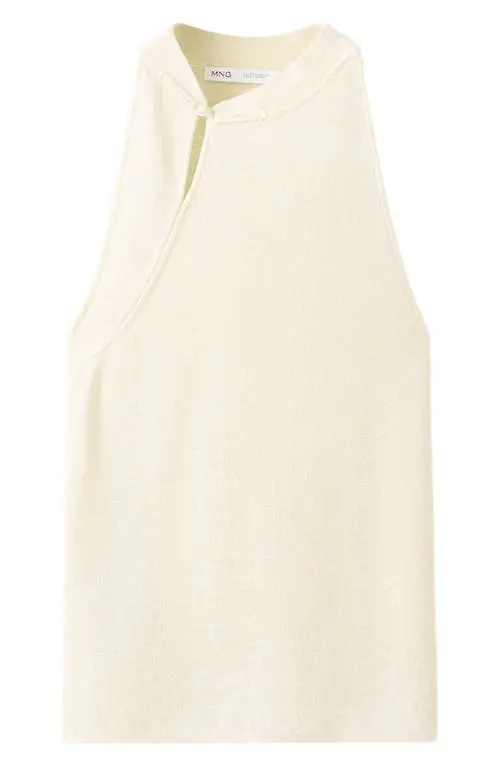 Mango Halter Neck Knitted Top