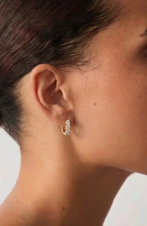 YOJ Marlo Mini Crystal Hoop Earrings