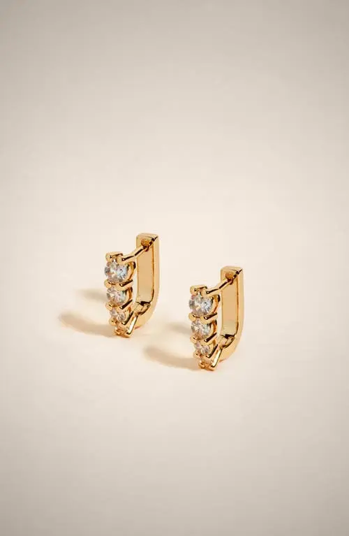 YOJ Marlo Mini Crystal Hoop Earrings