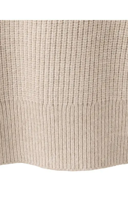 Mango Quarter Zip Sweater
