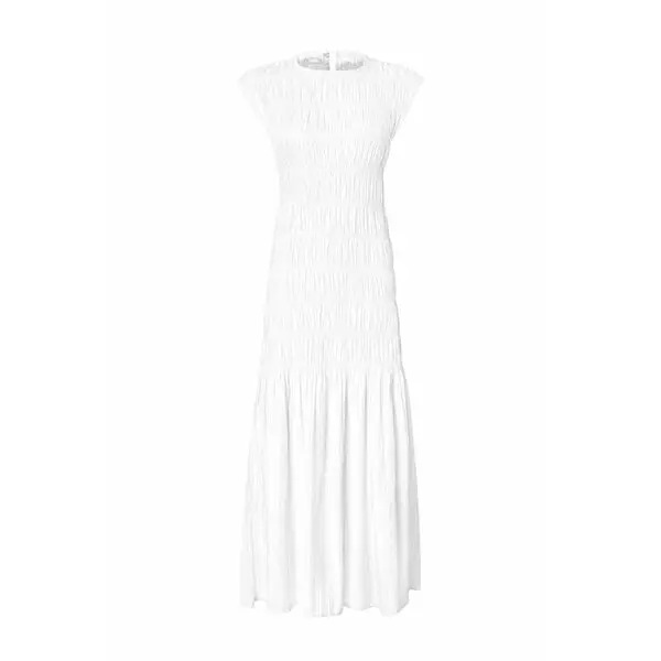 PAR Y ESCALA Smocked Bodice Maxi Dress
