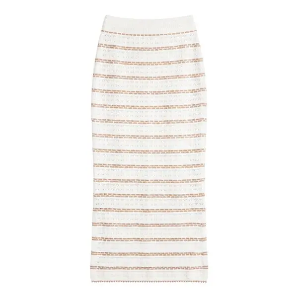 BRODIE CASHMERE Breton Stitch Skirt