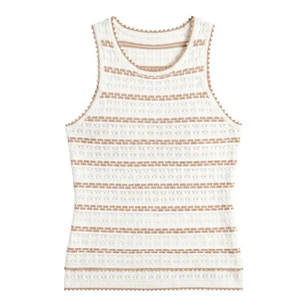 BRODIE CASHMERE Breton Stitch Vest