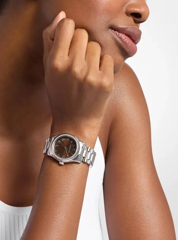 Michael Kors Lexington Stainless Steel Watch - Silver