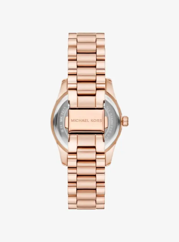 Michael Kors Lexington Pavé Two-tone Watch - Rose Gold