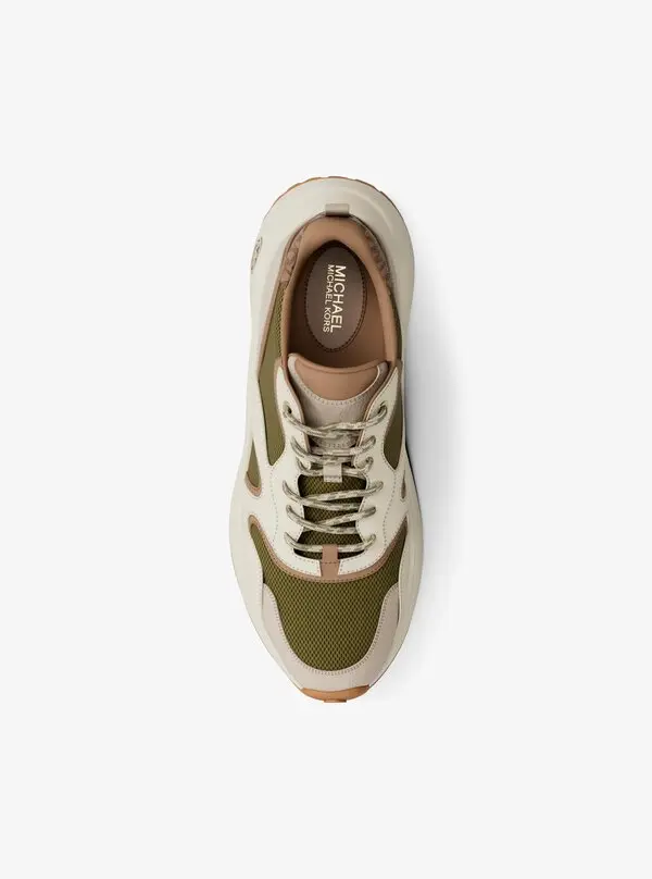 Michael Kors Levie Mixed-media Trainer