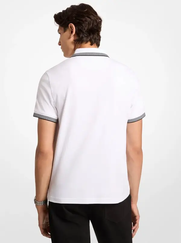 Michael Kors Cotton Zip-up Polo Shirt