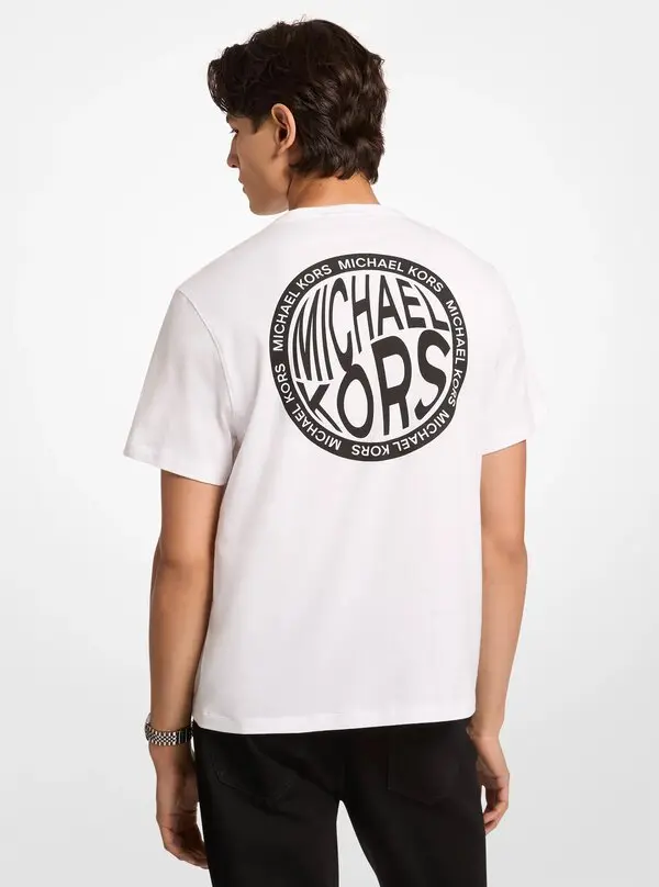 Michael Kors Graphic Logo Cotton Jersey T-shirt - White