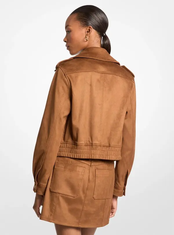 Michael Kors Polyester Microsuede Jacket