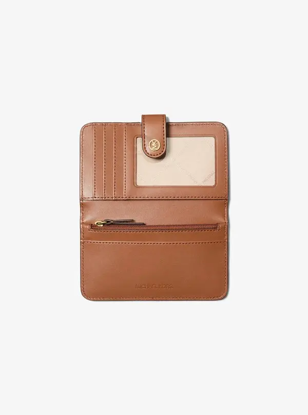 Michael Kors Jet Set Travel Medium Signature Logo Billfold Wallet