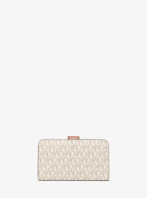 Michael Kors Jet Set Travel Medium Signature Logo Billfold Wallet