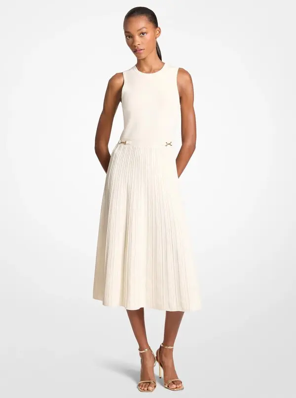 Michael Kors Stretch Knit Midi Dress