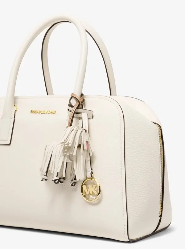 Michael Kors Leather Shaggy Dog Bag Charm
