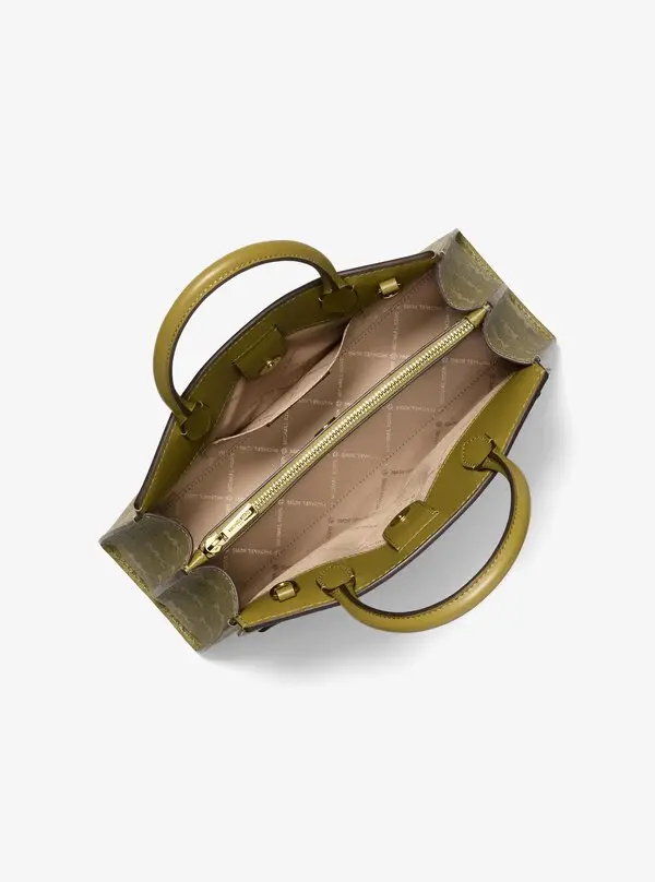 Michael Kors Greta Medium Signature Logo Satchel