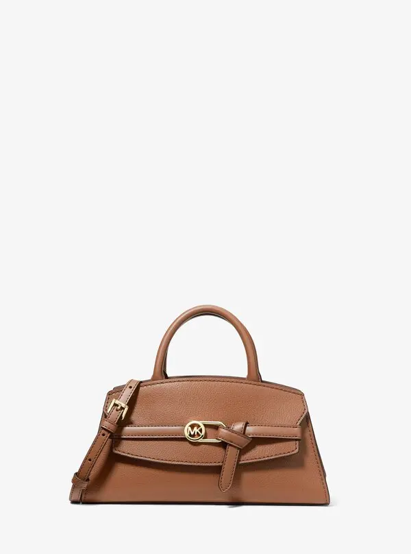 Michael Kors Greta Small Leather Convertible Crossbody Bag - Brown