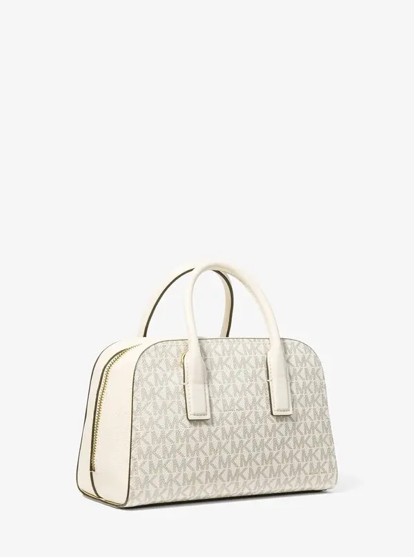 Michael Kors Ashton Small Signature Logo Messenger Bag - Natural