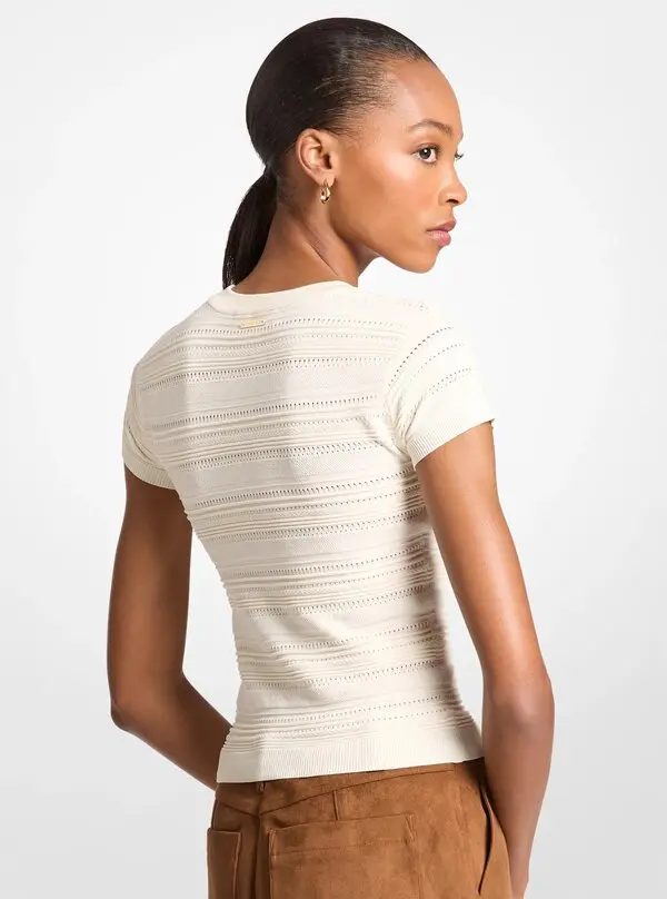 Michael Kors Knit Short-sleeve Top