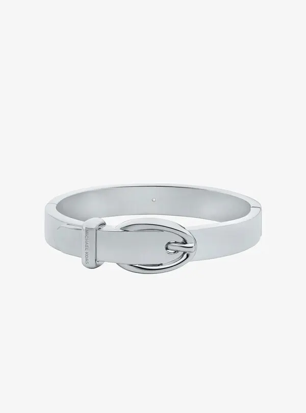 Michael Kors Buckled Bangle Bracelet - Silver