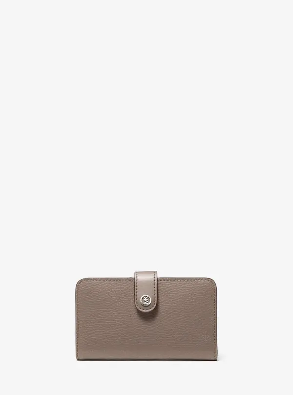 Michael Kors Jet Set Travel Medium Pebbled Leather Wallet