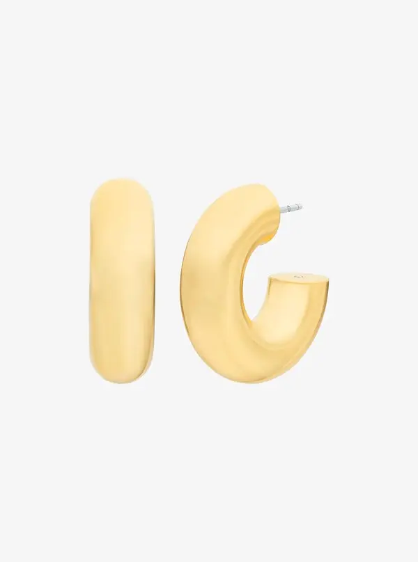 Michael Kors Chunky Hoop Earrings - Gold