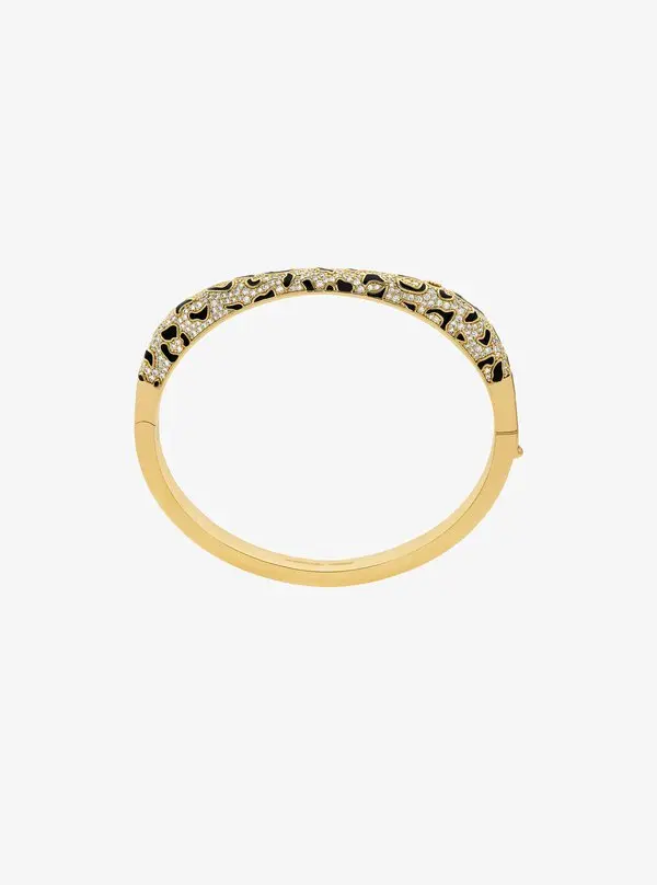 Michael Kors Pavé Leopard Bangle - Gold