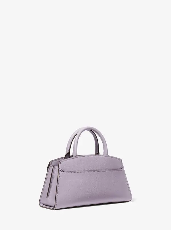Michael Kors Greta Small Leather Satchel - Purple