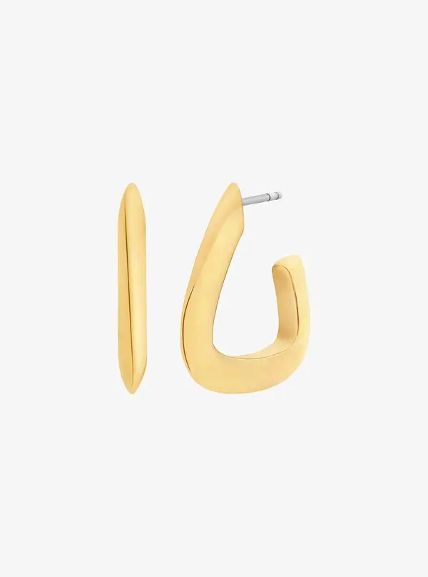 Michael Kors Square Hoop Earrings - Gold