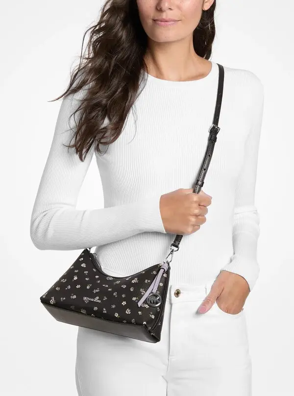 Michael Kors Sammy Small Floral Printed Convertible Crossbody Bag