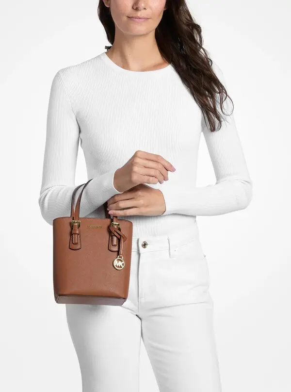 Michael Kors Voyager Extra-small Leather Convertible Crossbody Bag - Brown