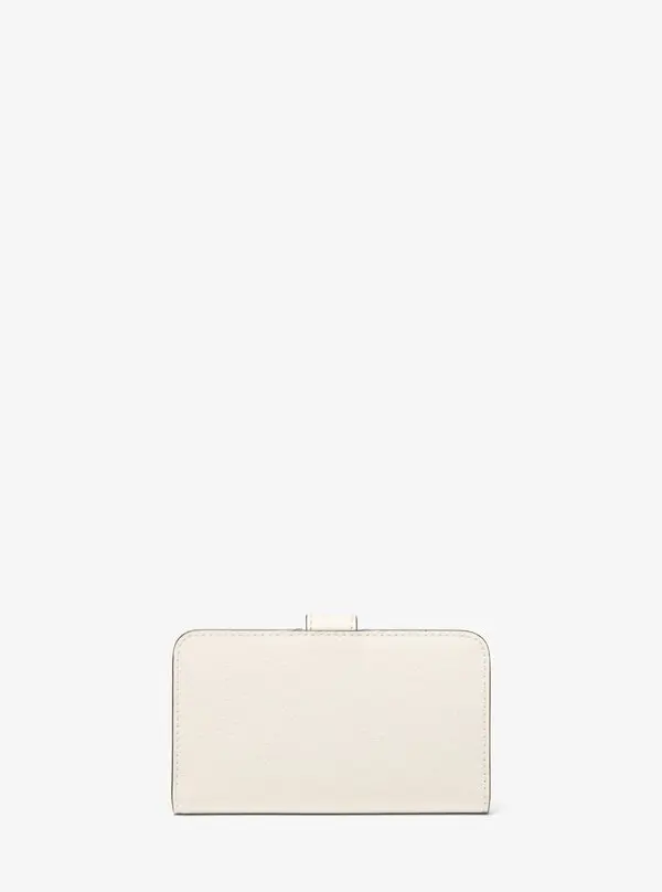 Michael Kors Jet Set Travel Medium Pebbled Leather Billfold Wallet - Natural