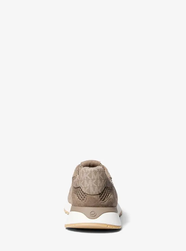 Michael Kors Dax Mixed-media Trainer