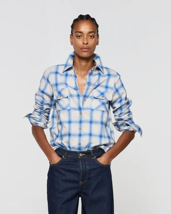 Serena Bute Brushed Cotton Check Shirt