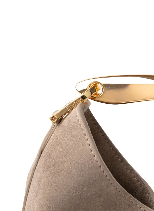 ELLEME Small Boomerang Suede Gold