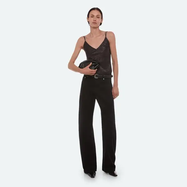 Helmut Lang Crinkle Slip Top - Truffle