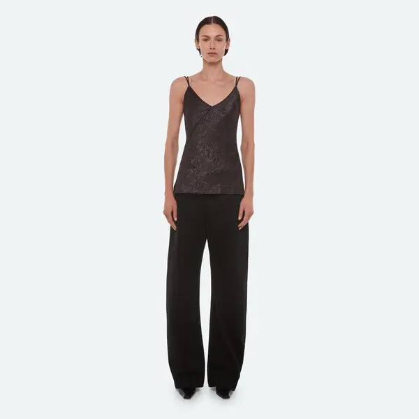Helmut Lang Crinkle Slip Top - Truffle