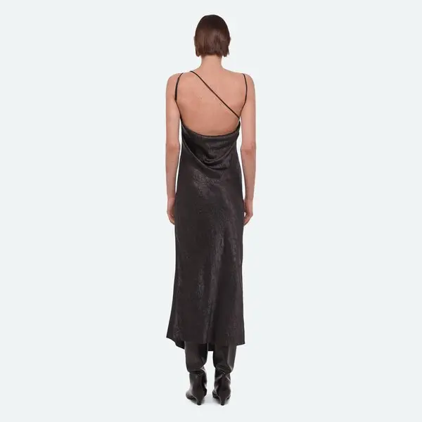 Helmut Lang Crinkle Slip Dress - Truffle